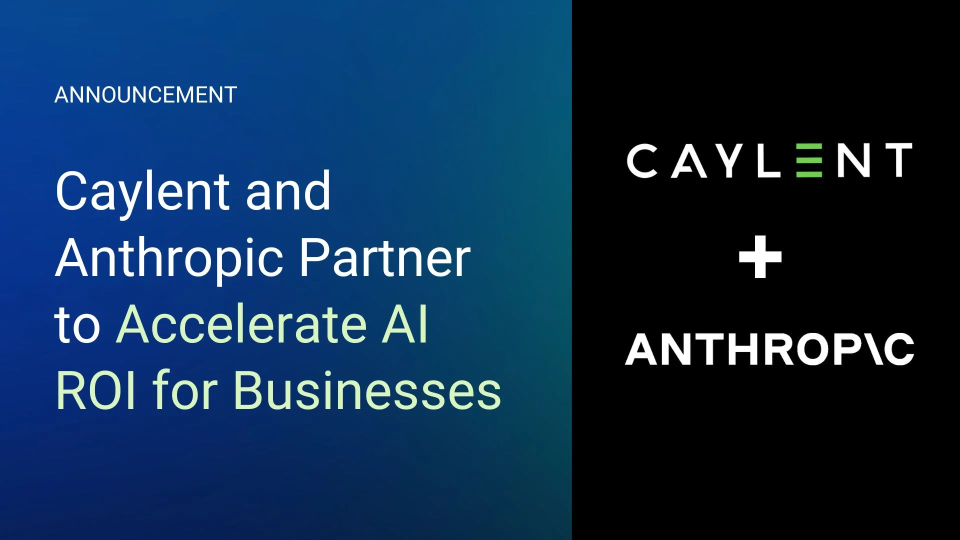 Caylent and Anthropic Partner to Accelerate AI ROI for Businesses | Caylent