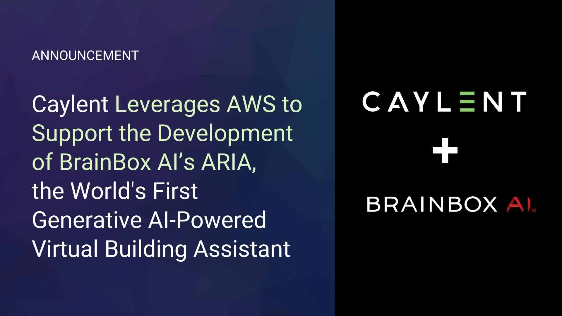Caylent Leverages AWS to Support the Development of BrainBox AI’s ARIA | Caylent