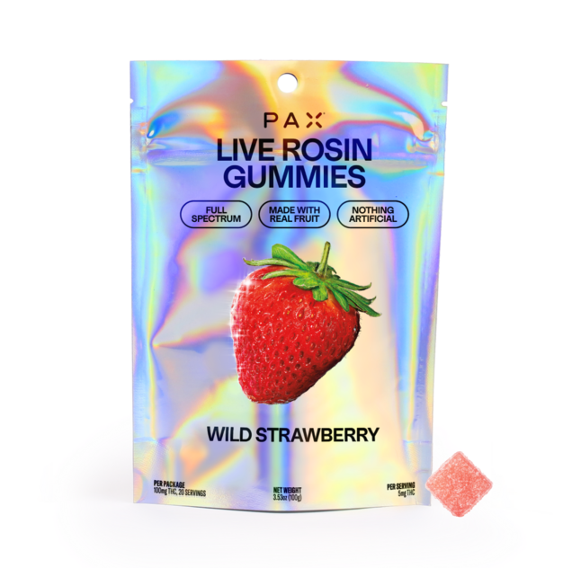 All-Natural Live Rosin Gummies by PAX