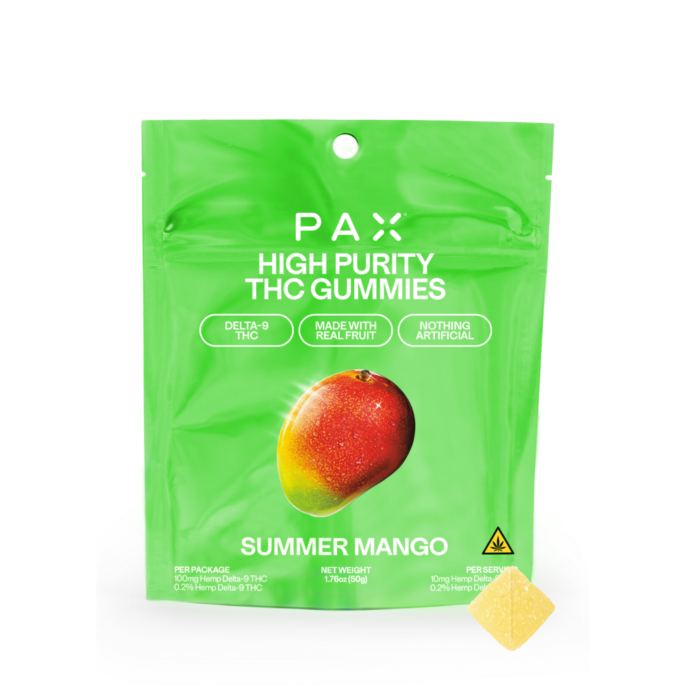 Pax Mango de Verano High Purity Thc Gummies