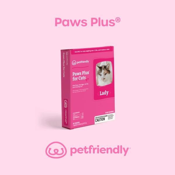 Topical Flea and Tick Prevention for Cats | Paws Plus® - PetFriendly Box