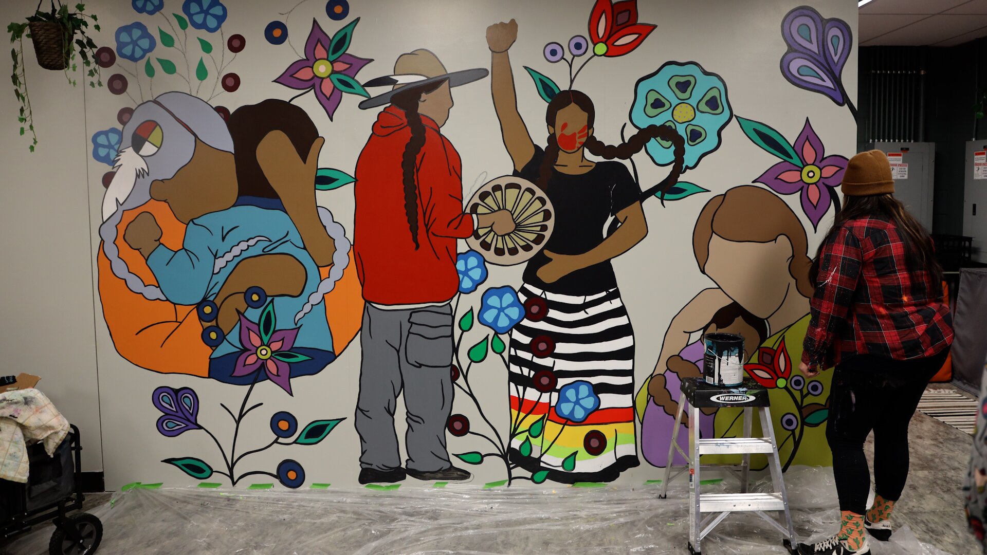 Indigenous mural helps create a safe space for survivors of domestic ...
