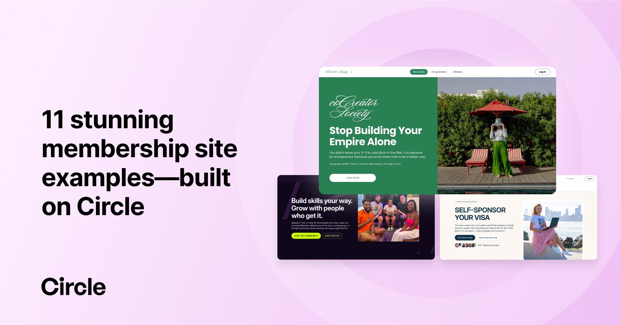 11 Stunning Membership Site Examples Built On Circle | Circle Blog