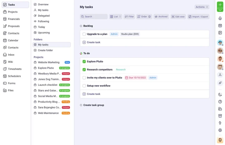 Tasks System