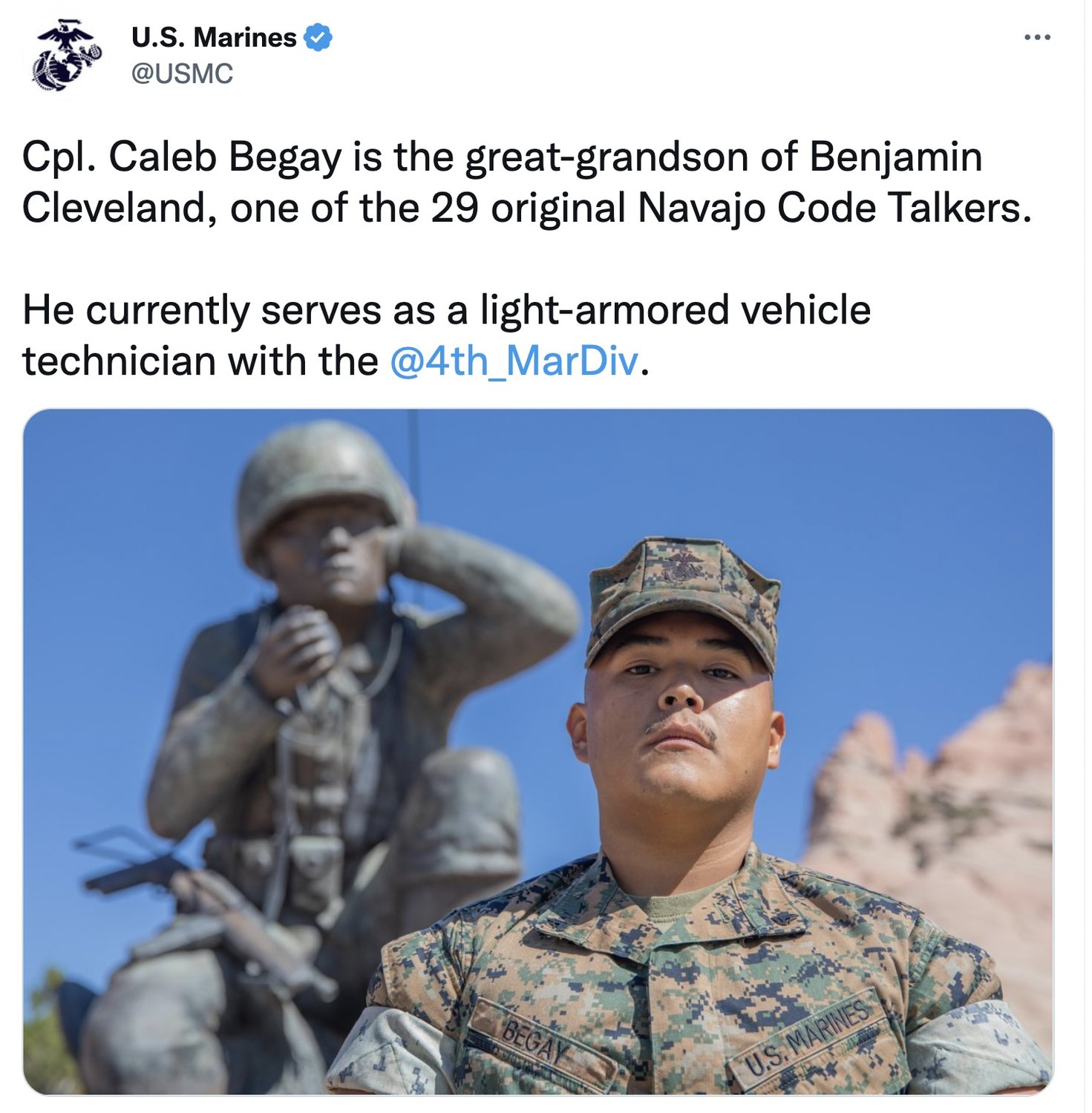 Meet the Navajo Nation Marines Carrying on the Legacy of World War II ...
