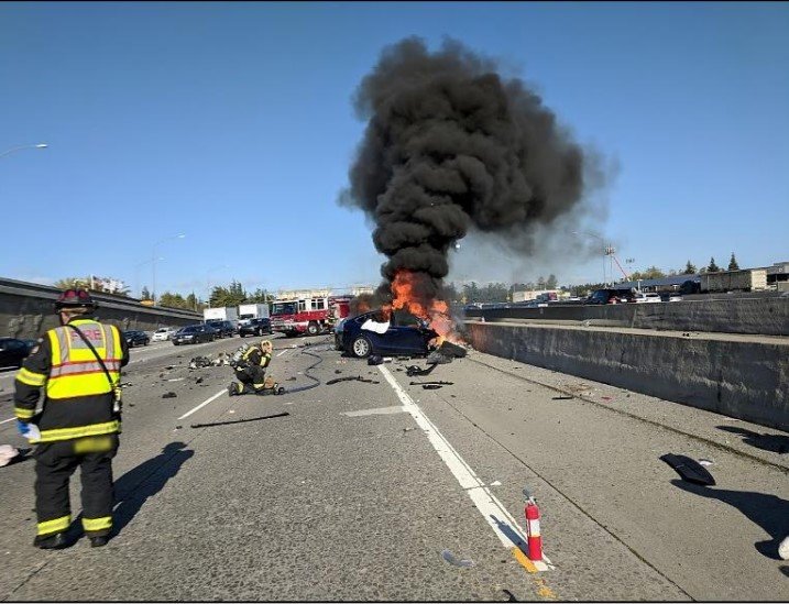 How Firefighters Battled a Fire Caused by a Damaged Lithium-Ion Tesla ...