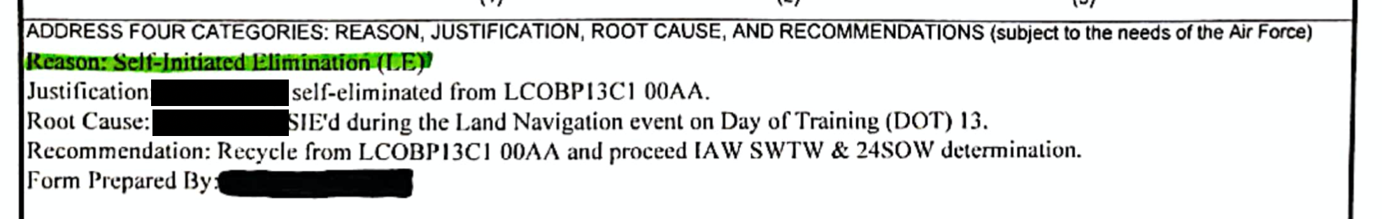 Documents Show Standards May Have Changed for Female Combat Control ...