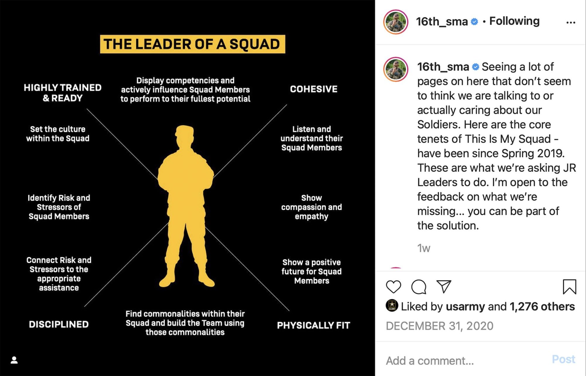 Sergeant Major of the Army Turns to Instagram to Improve Command ...
