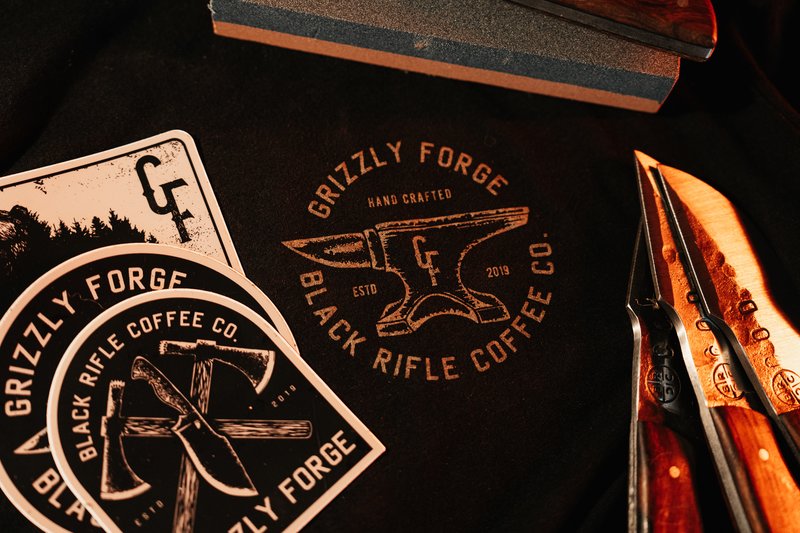 Limited Edition: Grizzly Forge Blades on an Awesome BRCC Shirt | Coffee or Die