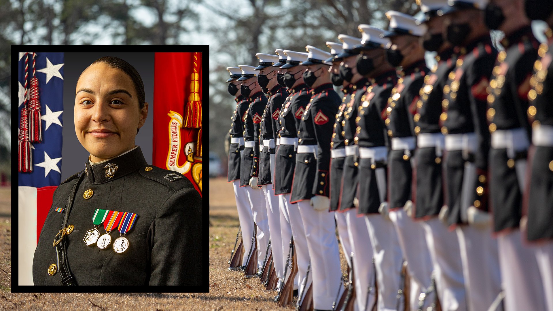 First For The Corps Female Marine To Command Silent Drill Platoon