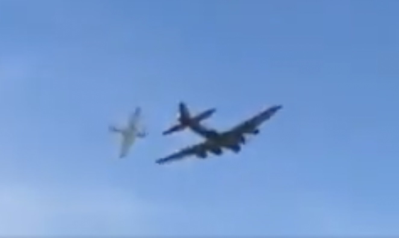 Two World War II Planes, Including Historic B-17 Bomber, Collide in ...