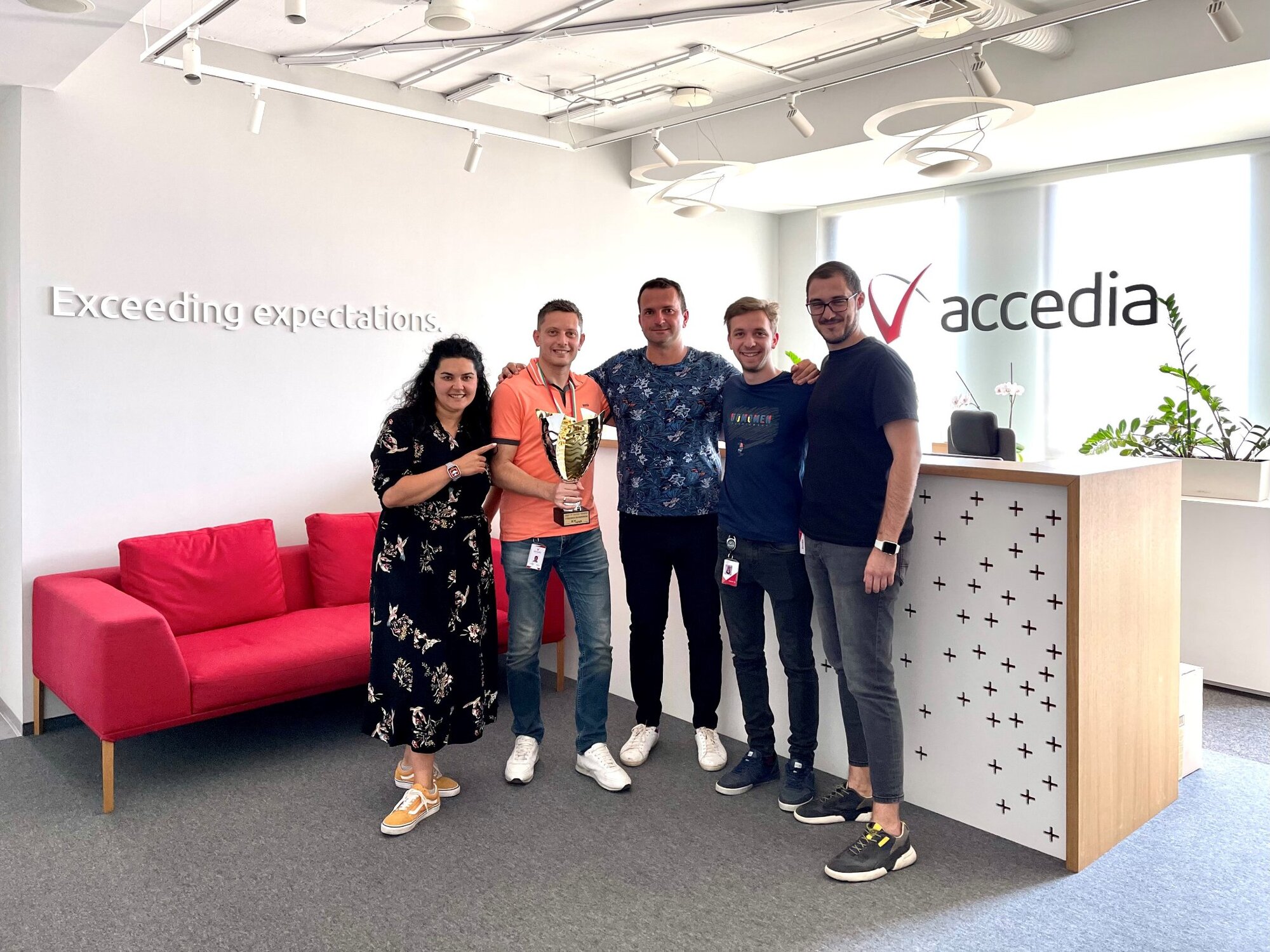 Keeping team spirits high, win after win - Accedia