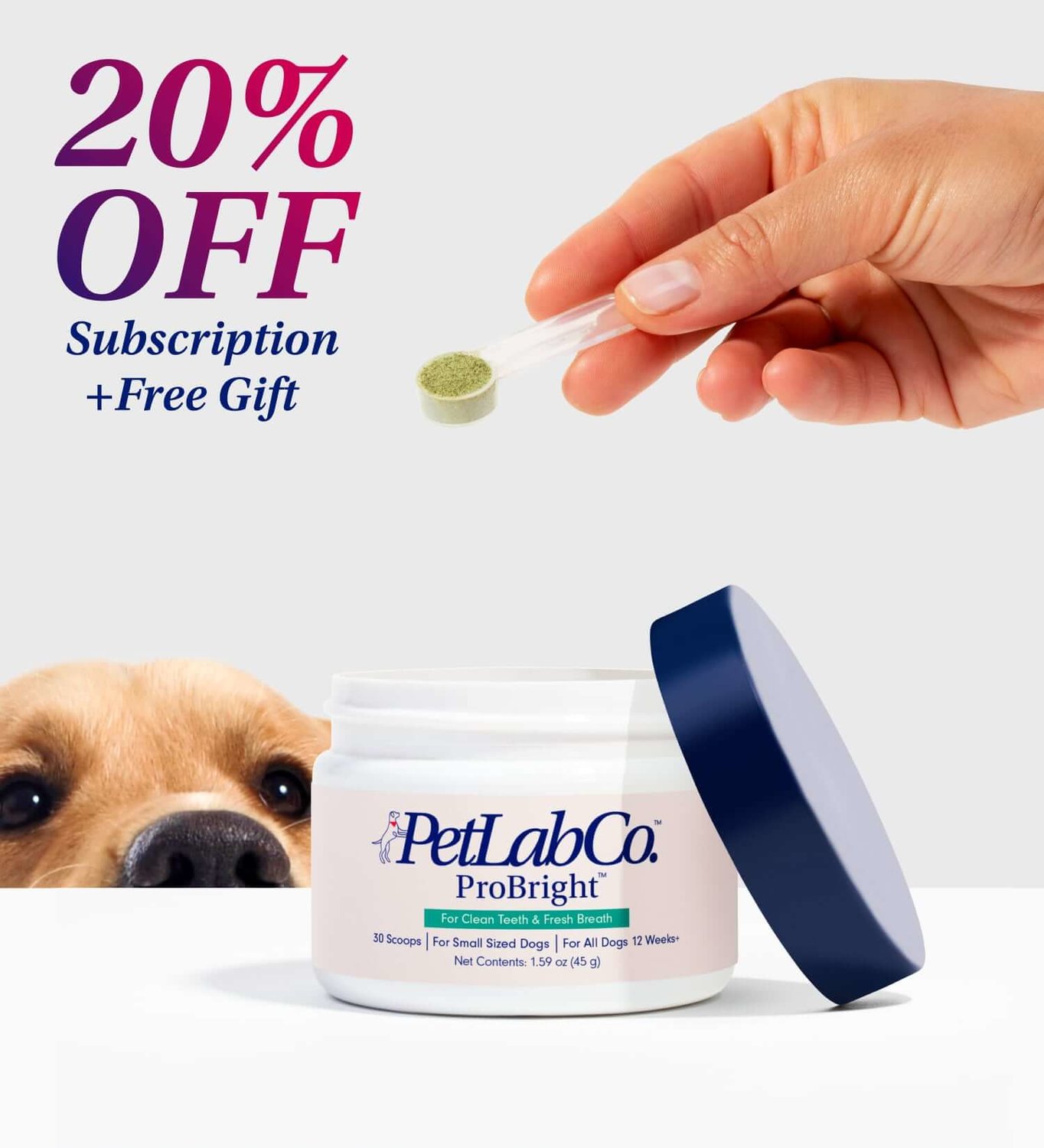 ProBright™ Powder | Helps Clean Teeth & Freshen Breath | PetLab Co.