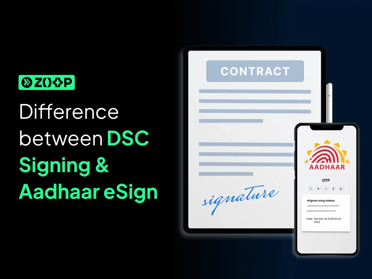 Understanding the Differences: DSC Token Signing vs. Aadhaar eSign