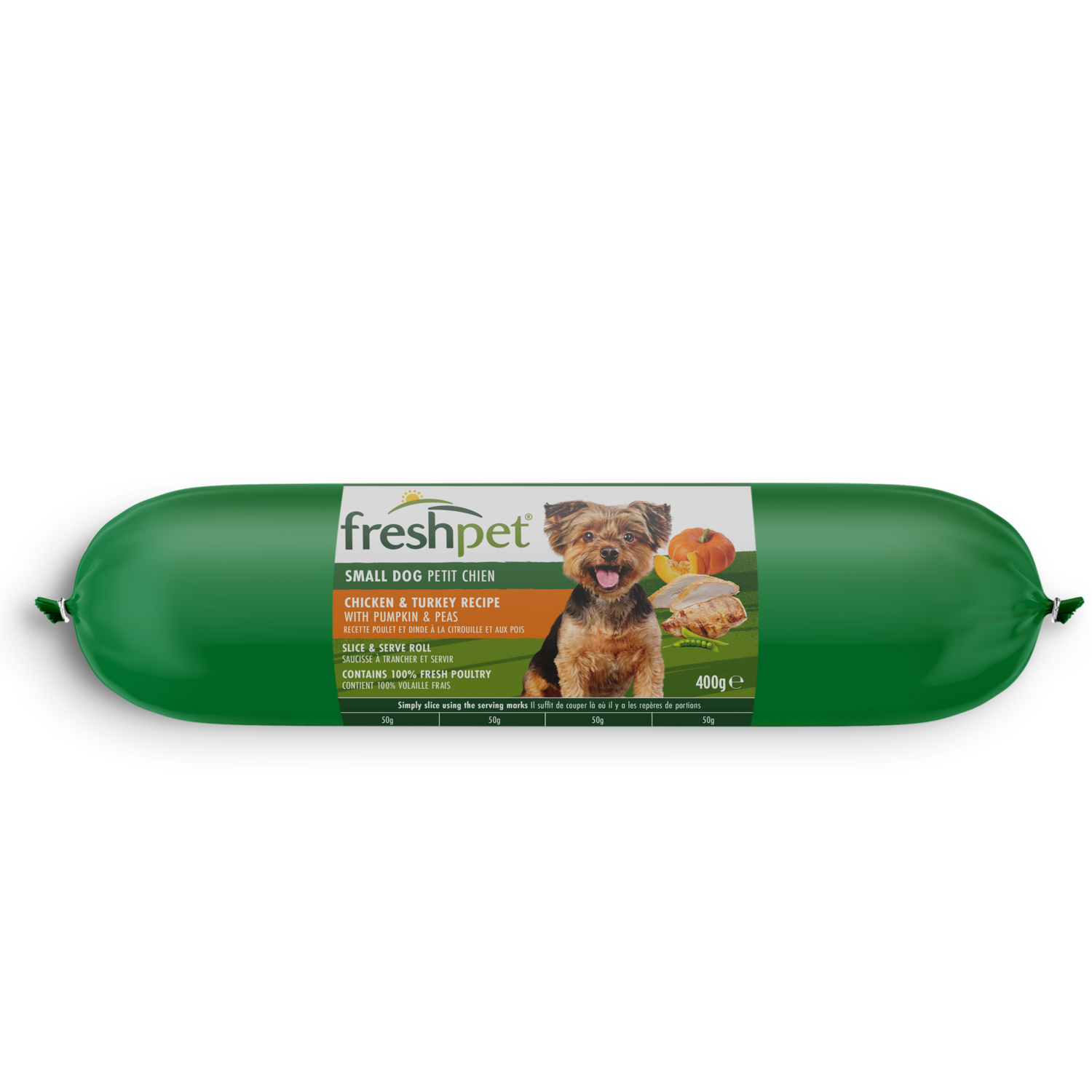 Freshpet® Chicken & Turkey Recipe with Pumpkin & Peas