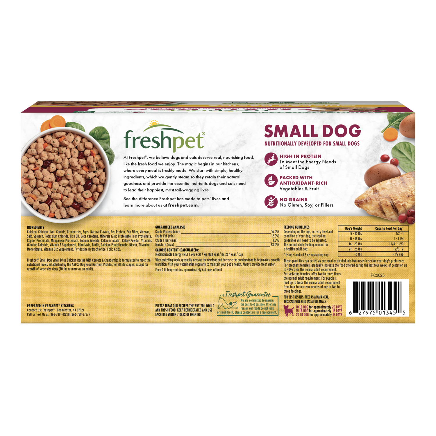 Freshpet® Small Dog Bite Size Chicken Recipe