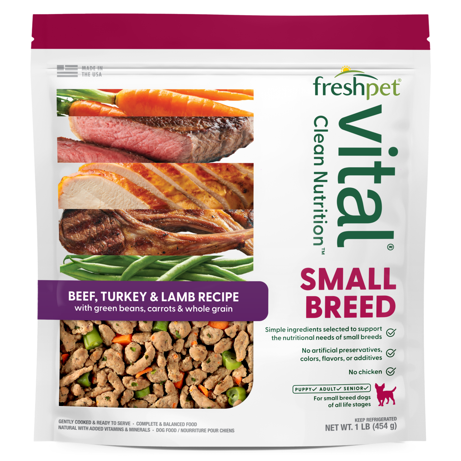 Freshpet® Vital Small Breed Beef, Turkey, & Lamb Dog Food