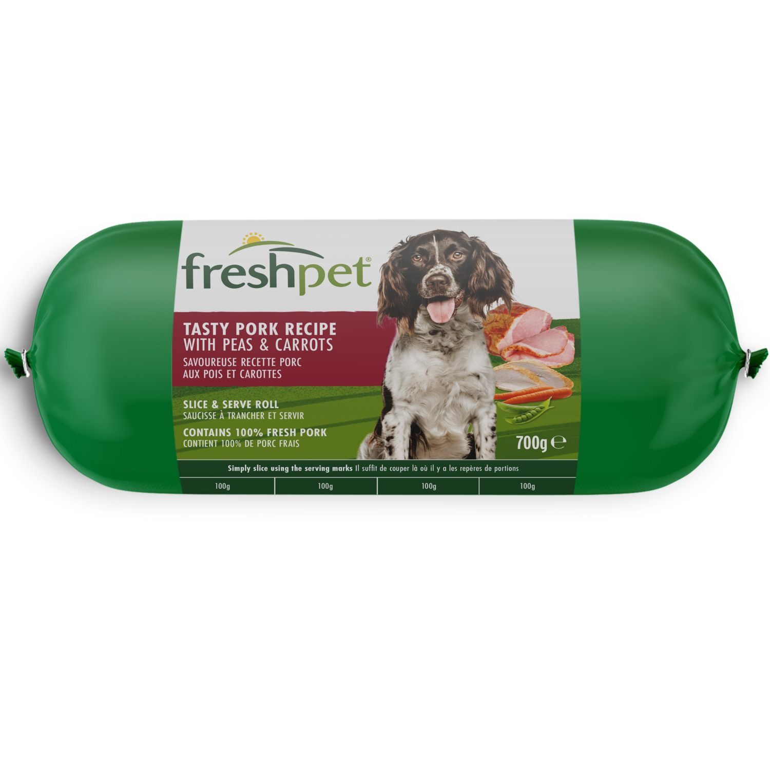 Freshpet® Tasty Pork Recipe with Peas & Carrots