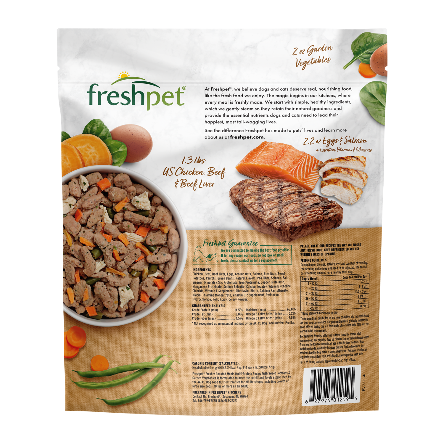 Freshpet® Multi-Protein Chicken, Beef and Salmon Dog Food Bag
