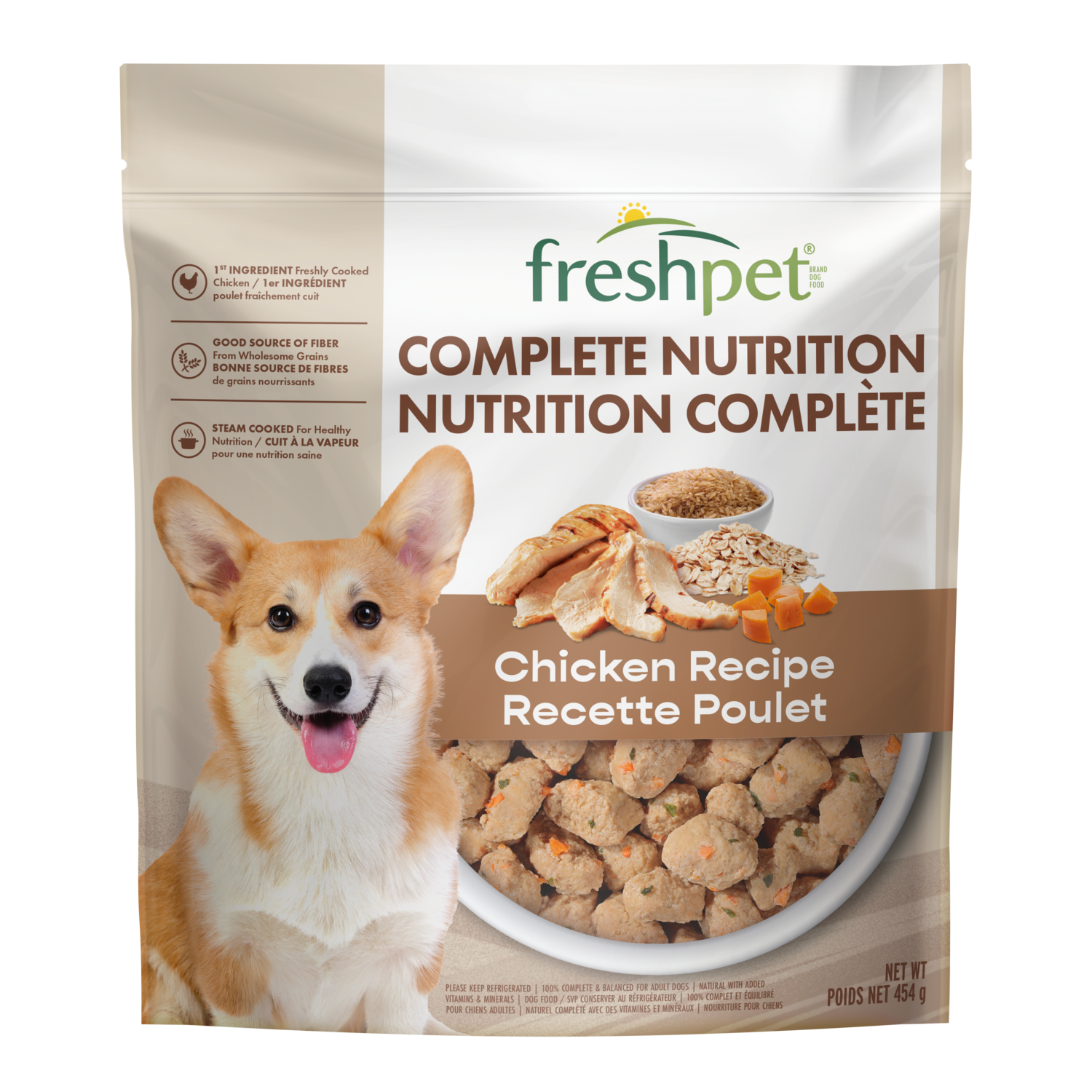 Freshpet® Complete Nutrition Chicken Recipe with Wholesome Grains & Carrots