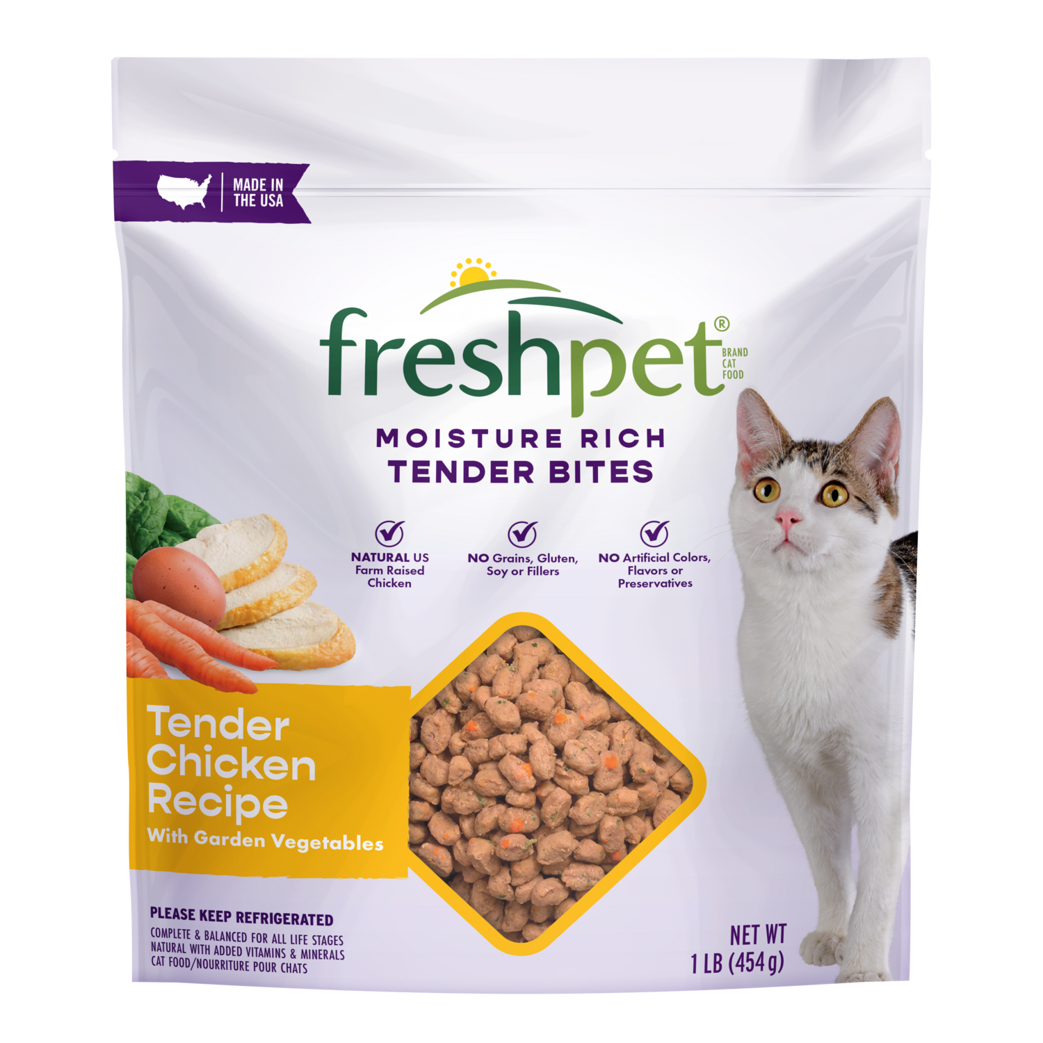 Freshpet® Tender Chicken with Garden Veggies Cat Food