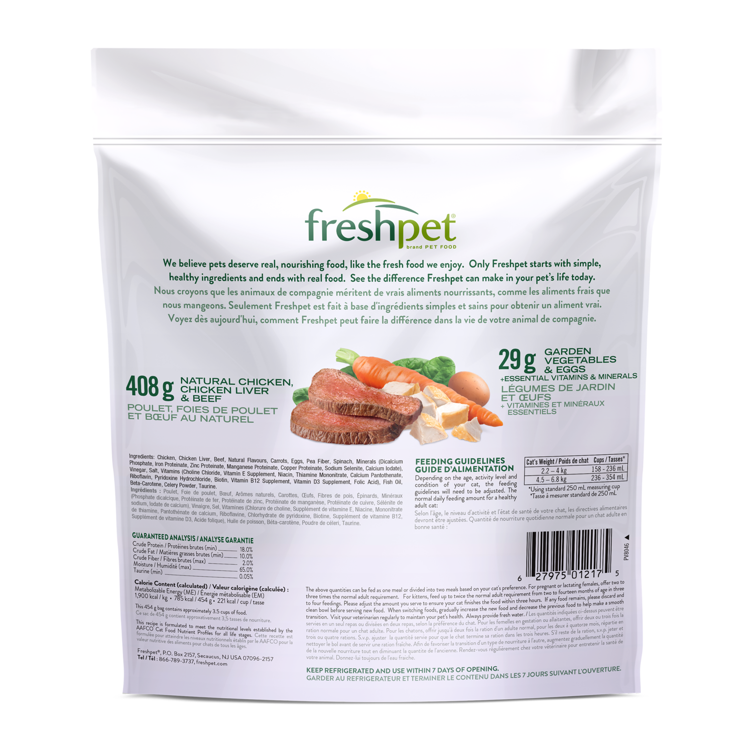 Freshpet® Tender Chicken, Beef, & Vegetables Cat Food
