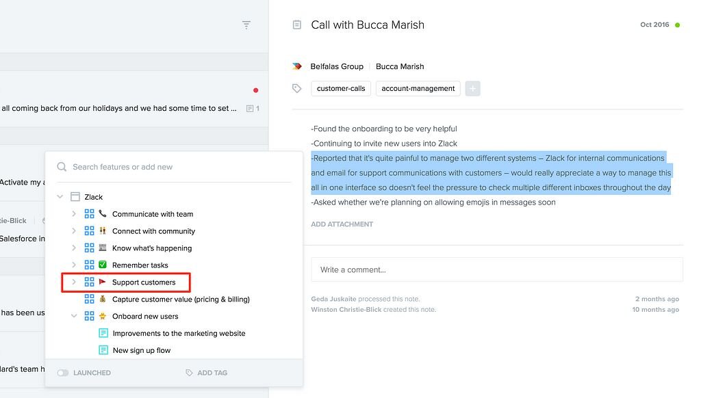 The case for organizing feature ideas by user need | Productboard