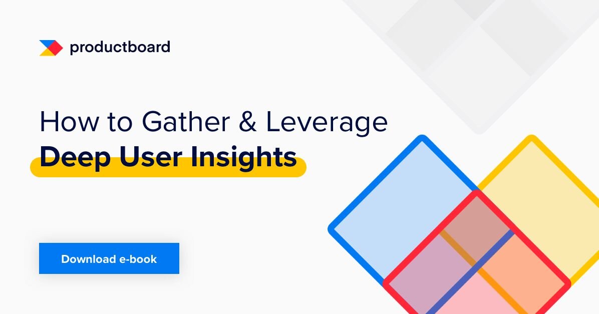 Ebook: How to gather & leverage deep user insights | productboard ...