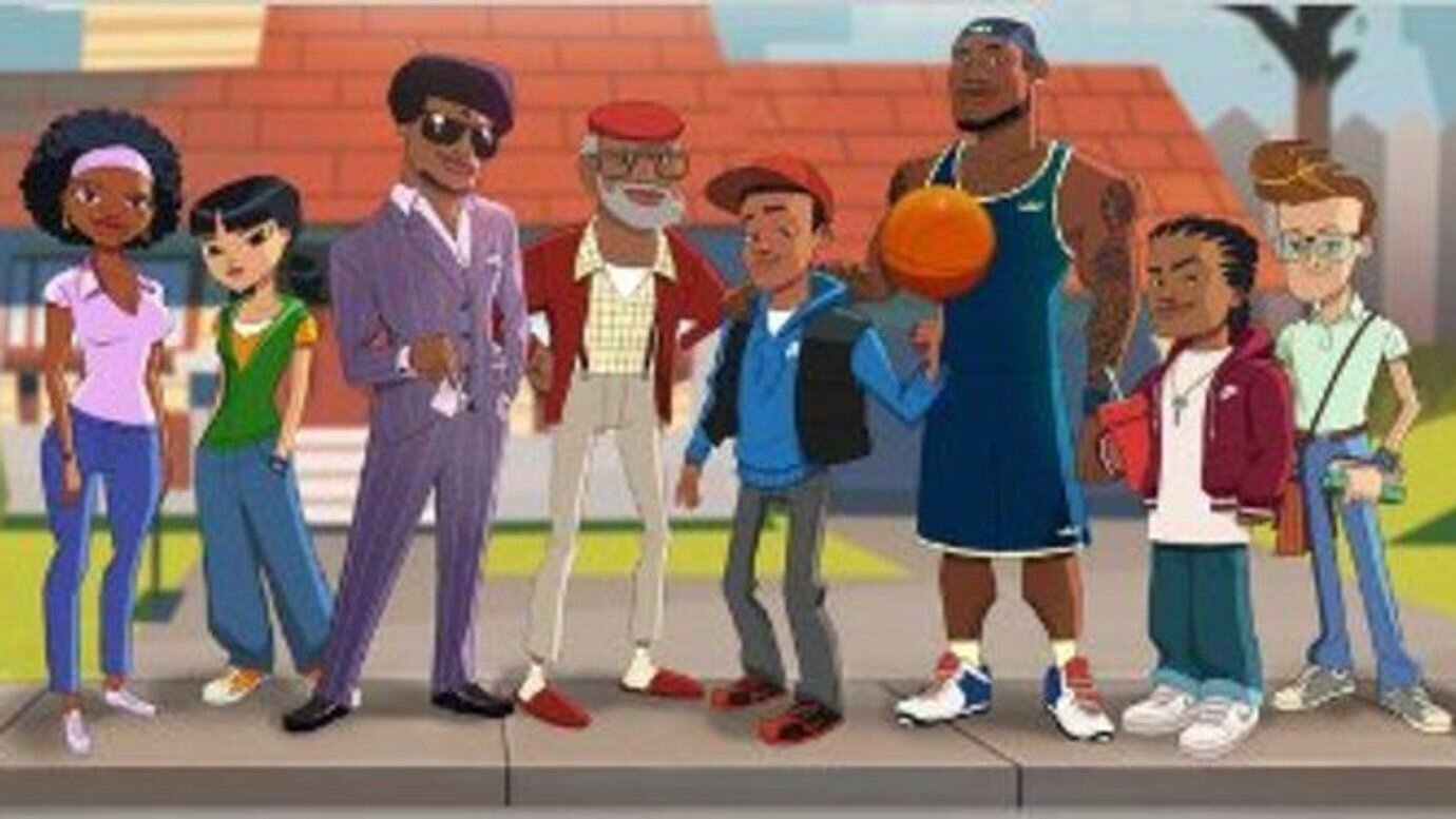 LeBron James gets animated