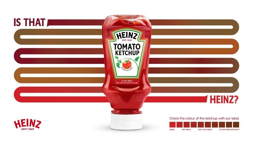 Heinz cracks down on ketchup counterfeiters with colour swatch labels