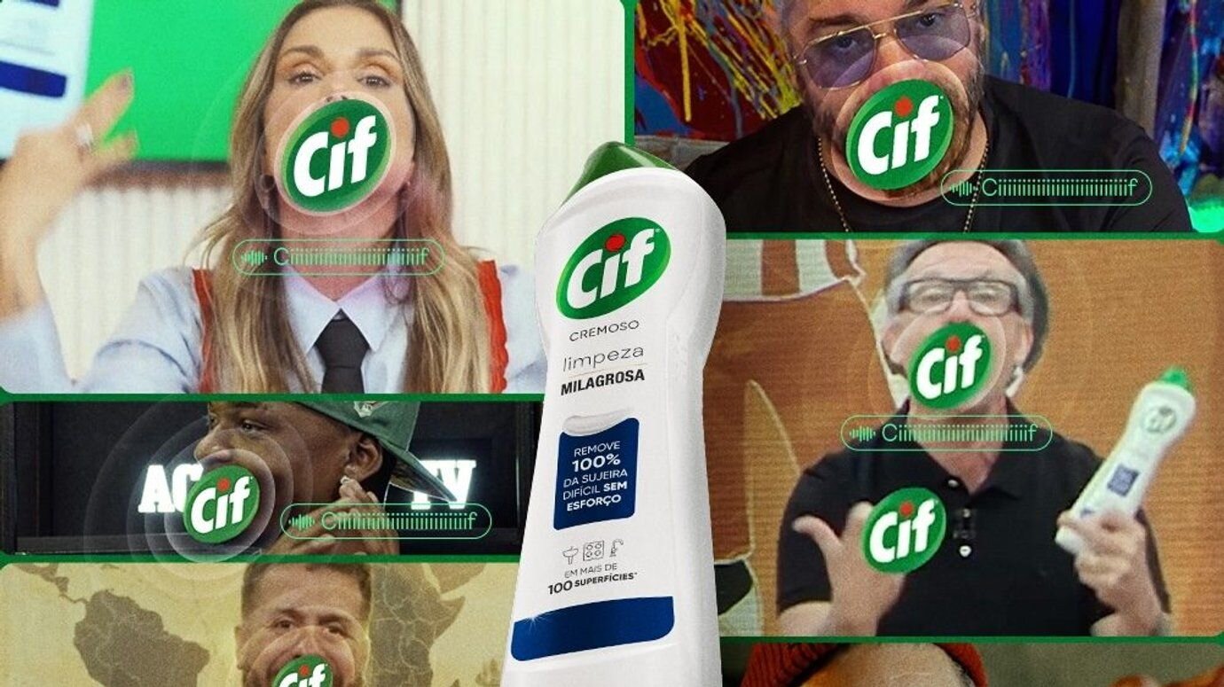 Cif cleans up podcast swearing to boost brand visibility in Brazil
