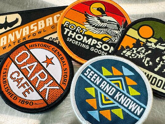 Woven Patches Heat Press - Detailed Custom Designs | by Ink | by Ink