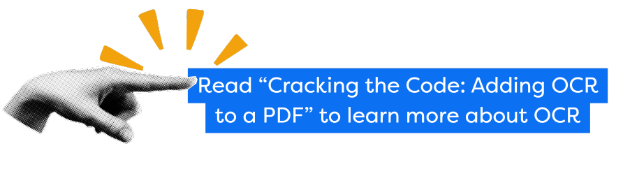 What is PDF OCR?