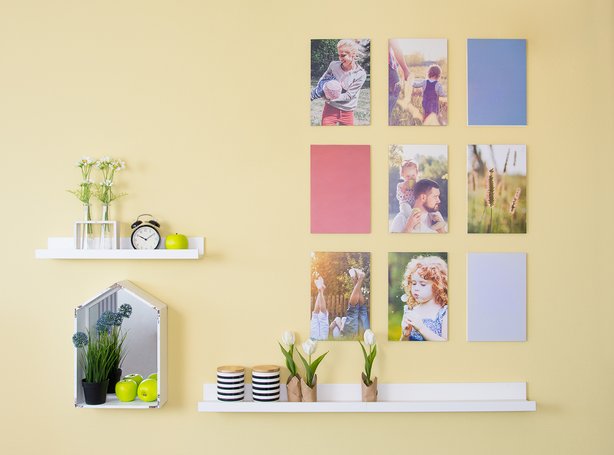 Magnetische Fotowand | Fotocollage & Wandbilder mehrteilig | fotokasten
