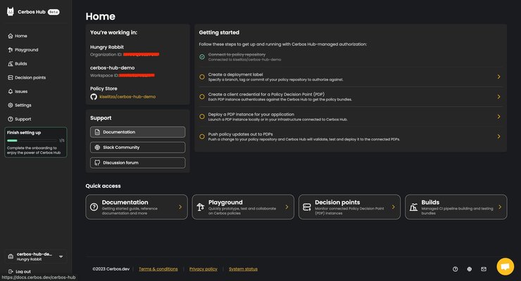 Get started with Cerbos Hub | Cerbos