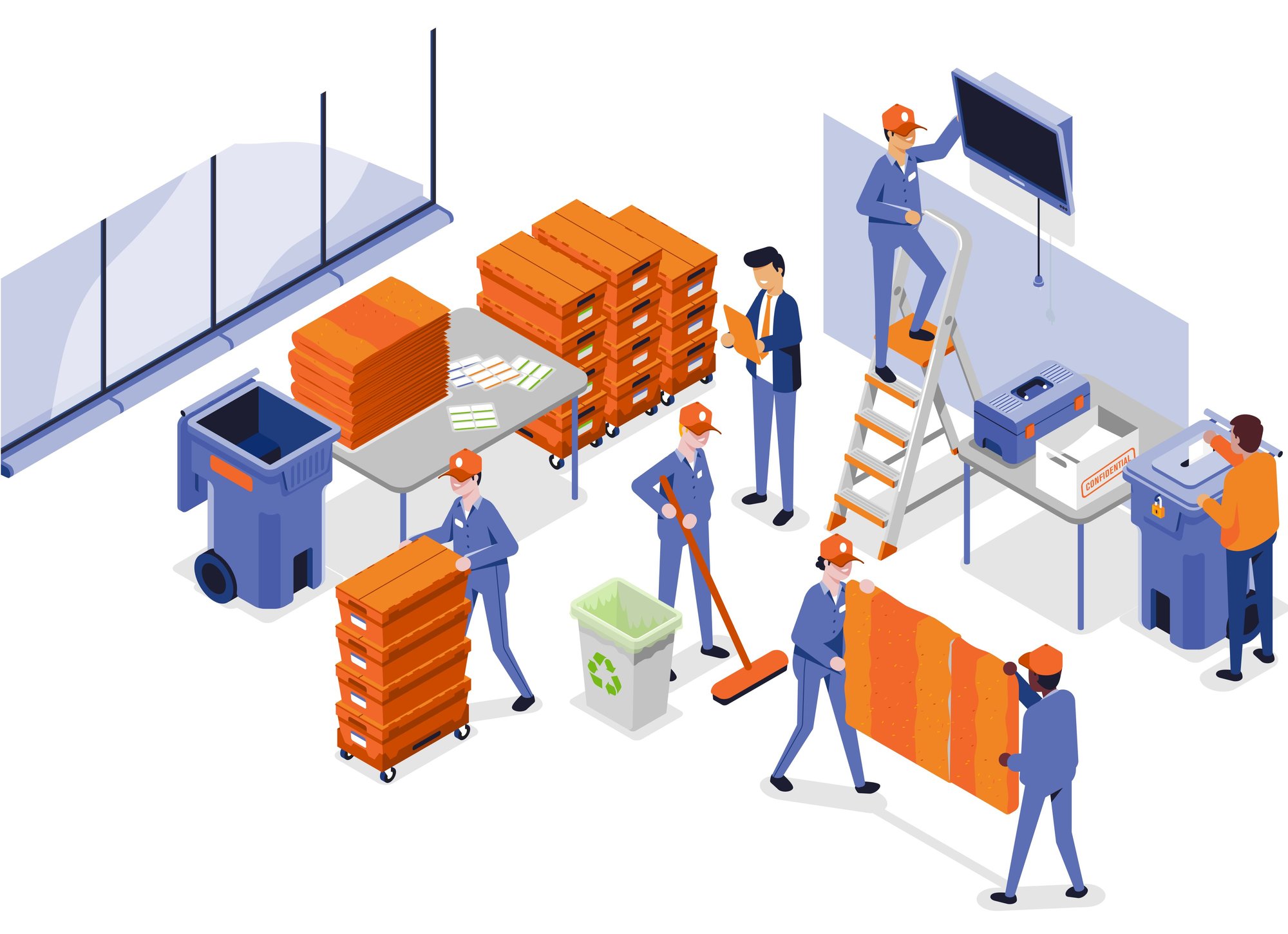 Rentacrate | Commercial Moving Crates | Reusable Moving Bins