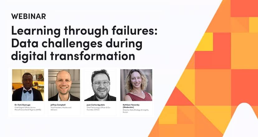 Learning through failures: Data challenges during digital transformation