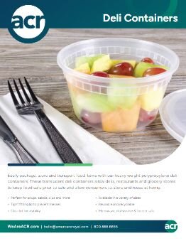 Deli Containers Flyer