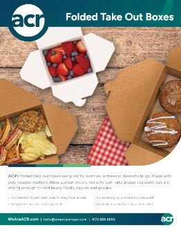 Folded Take Out Boxes Flyer