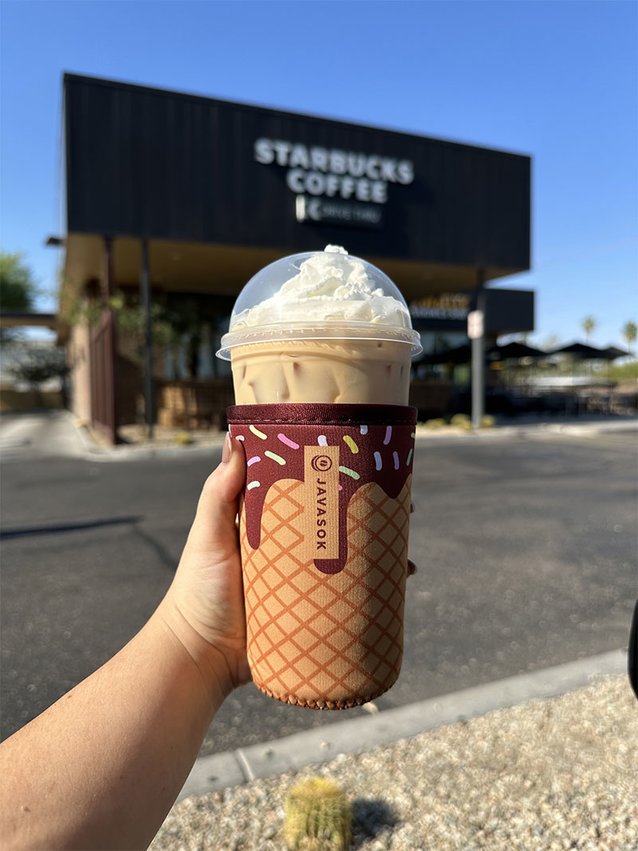 Iced Coffee Sleeve | Cold Drink and Beverage Sleeves | JavaSok – Sok-It