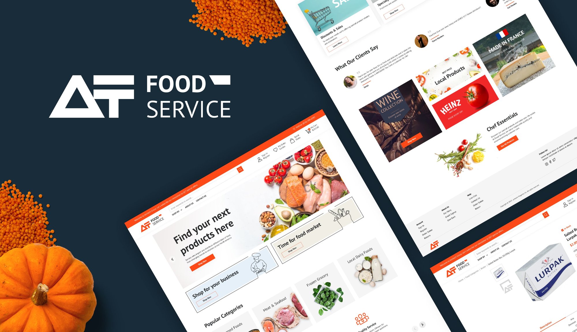 A Niche E-Commerce Solution for B2B Food Service | Amitech