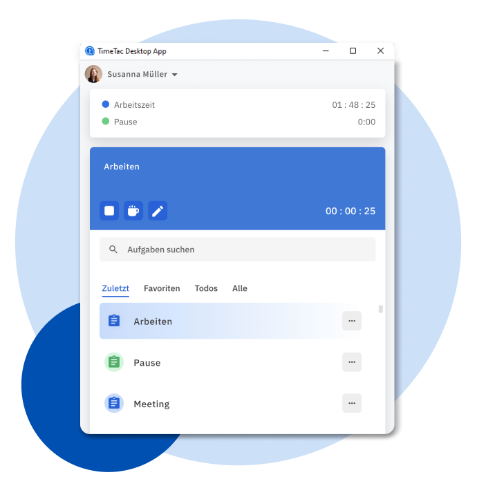 Mobile Zeiterfassung – TimeTac App für iOS & Android - TimeTac next