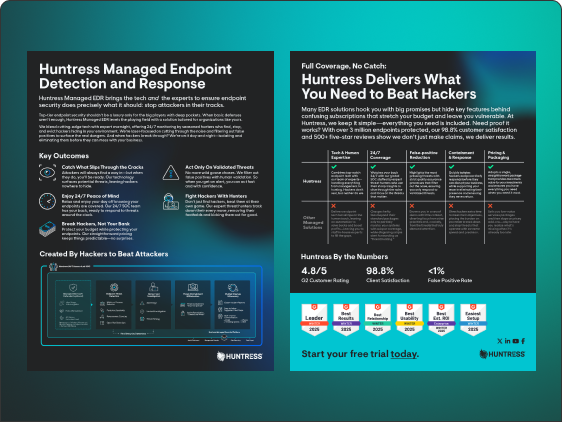 Huntress Managed EDR Datasheet | Huntress
