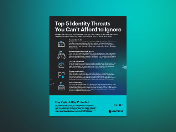 Top 5 Identity Threats You Can’t Afford to Ignore | Huntress