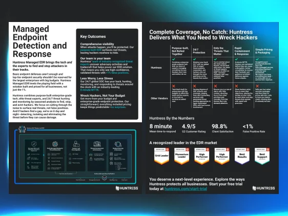 Huntress Managed EDR Datasheet | Huntress