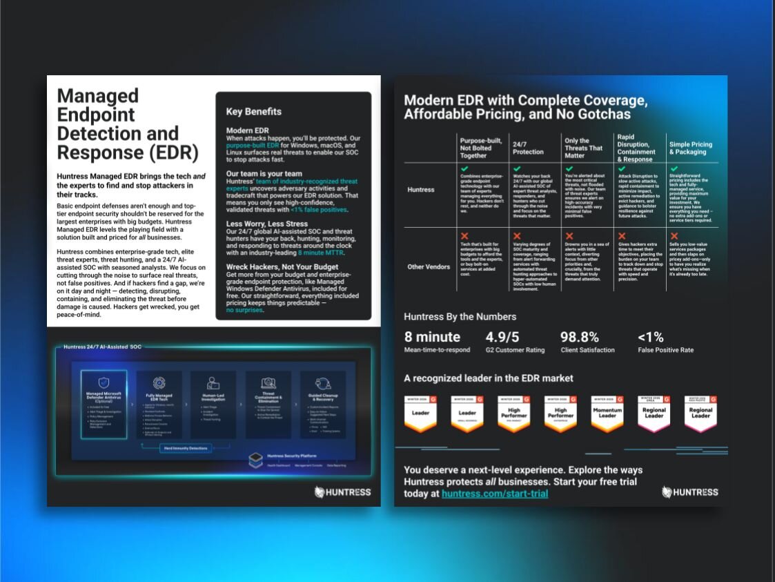 Huntress Managed EDR Datasheet | Huntress