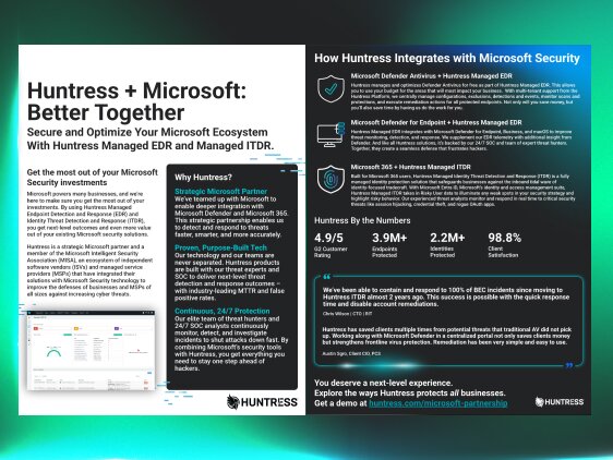 Huntress + Microsoft: Better Together | Huntress