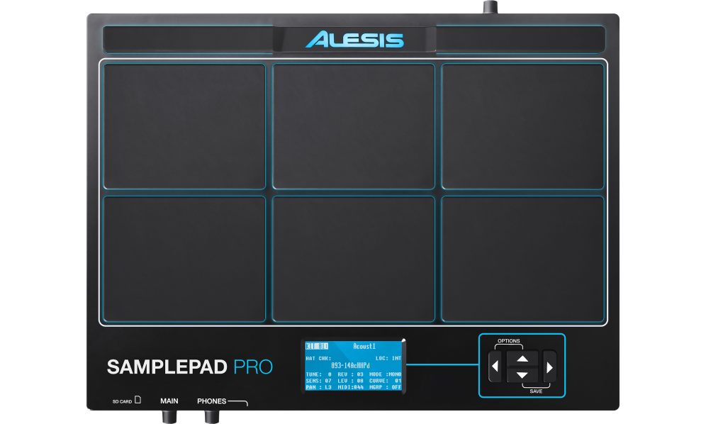 Alesis Drums Sample Pad Pro - 8 Pad Percussion and Sample Triggering ...