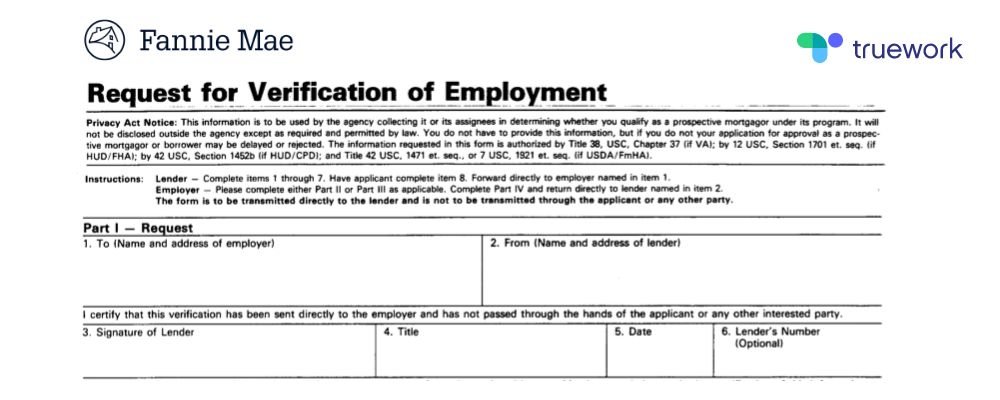 What is a Verification of Employment (VOE)?